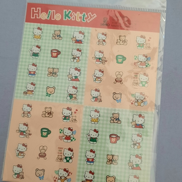 Hello Kitty | Other | Hello Kitty Vintage Stickers | Poshmark
